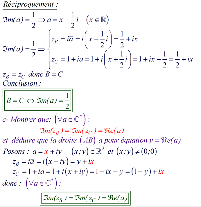 Complexes: . ( résolution d'équations de degré 2 avec paramètre ...