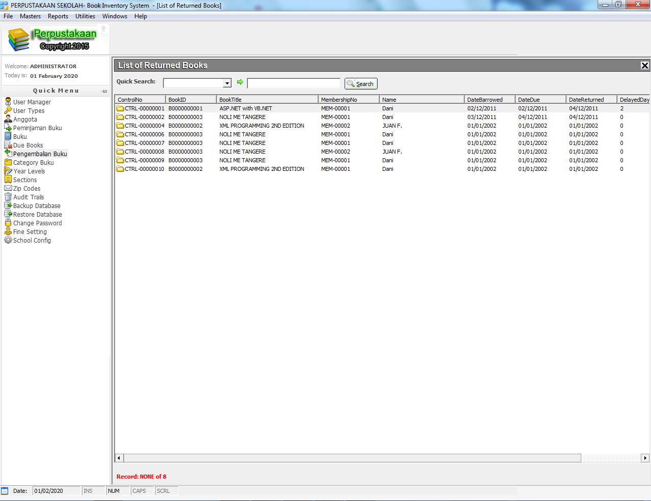 Source Code Perpustakaan Dengan Vb 6 And Menu Quicklauncher Source Code