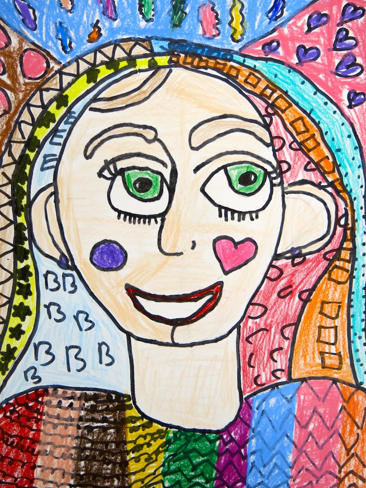 Cassie Stephens: In the Art Room: Romero Britto Inspired Selfies by Fourth