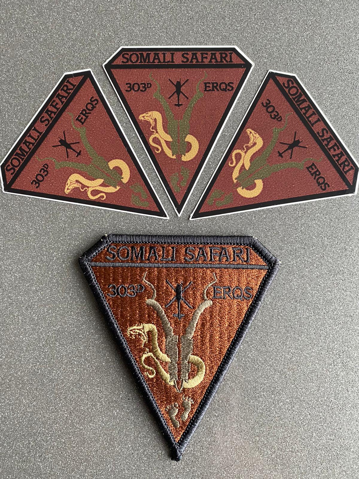 THE USAF RESCUE COLLECTION: USAF 303rd ERQS / Somali Safari / Patch