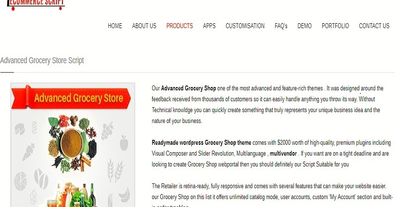 Grocery store script | Grocery supermarket ecommerce software