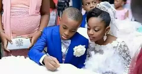 Photos of 12 year-old boy that marries 10-year-old girl in a lavish ...