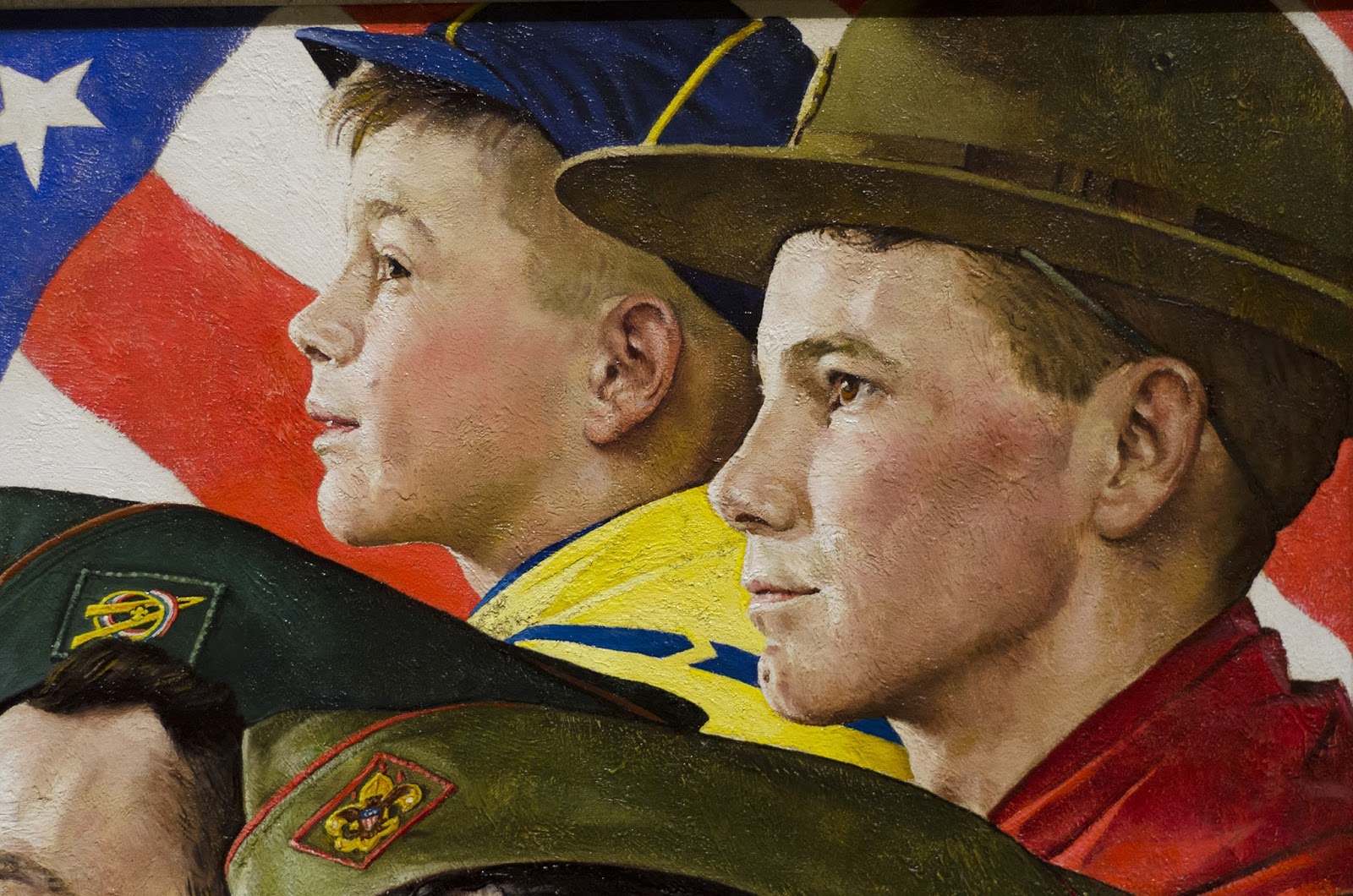 Art Appreciation: Norman Rockwell Boy Scouts paintings, higher res ...