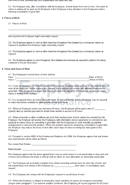 Fixed Term Employment Contract Template - Invoice Template