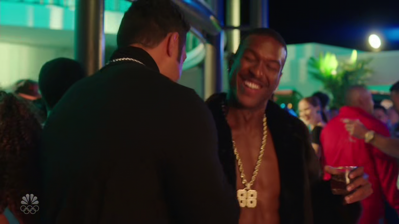 ausCAPS: Rich Morrow shirtless in Young Rock 1-04 "Check Your Head"