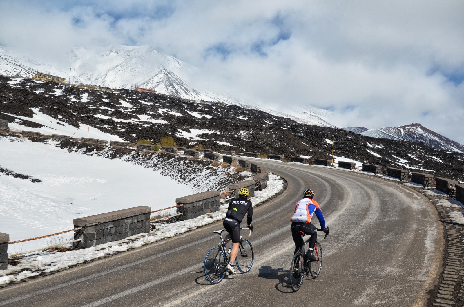 cycling in italy etna volcano