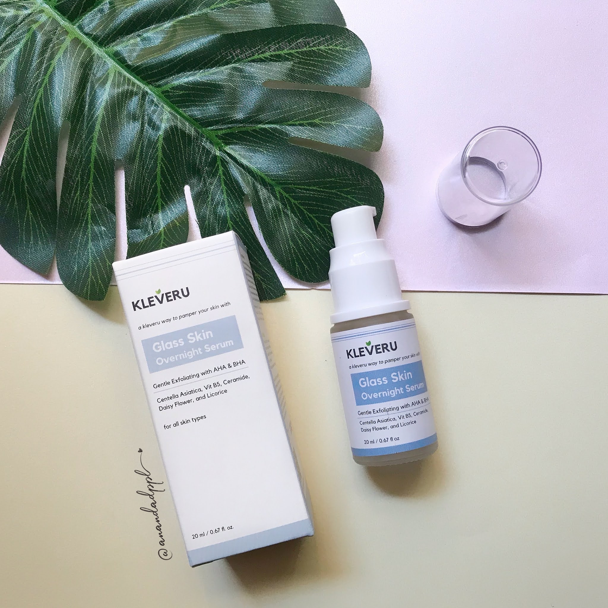 [REVIEW] KLEVERU GLASS SKIN OVERNIGHT SERUM, SERUM EXFOLIATING LOKAL