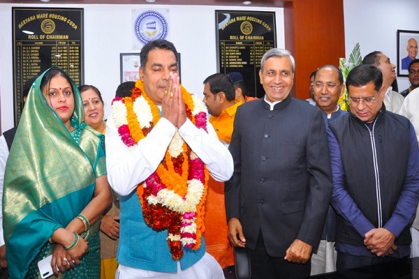 नयनपाल रावत ने संभाला हरियाणा राज्य भंडारण निगम के चेयरमैन का पदभार