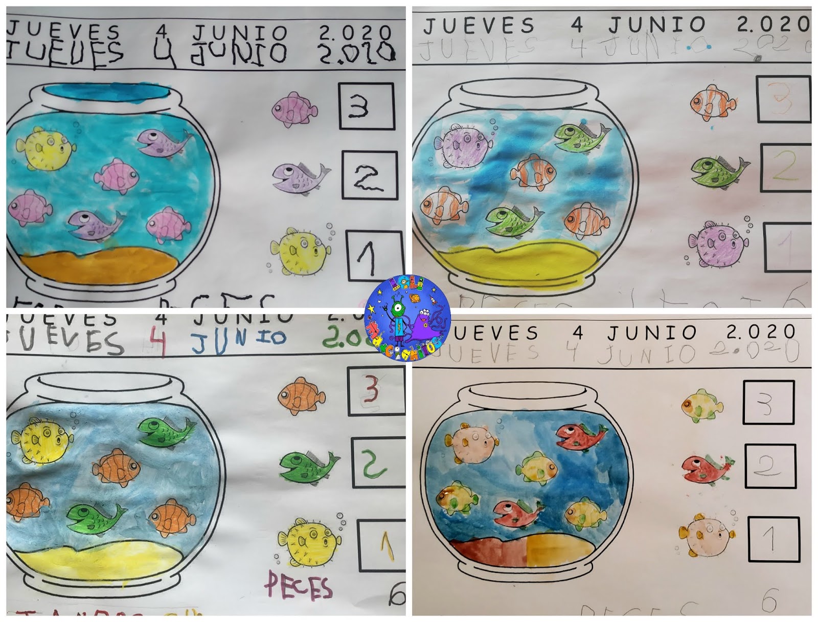 La clase de los Marcianit@s: CONTAMOS PECES