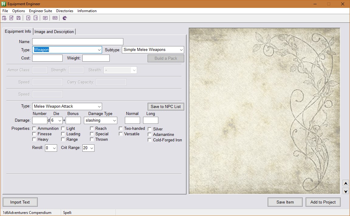Engineer Suite: Equipment Engineer GUI finished!