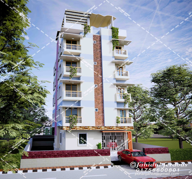 My Work: 5 story residential building