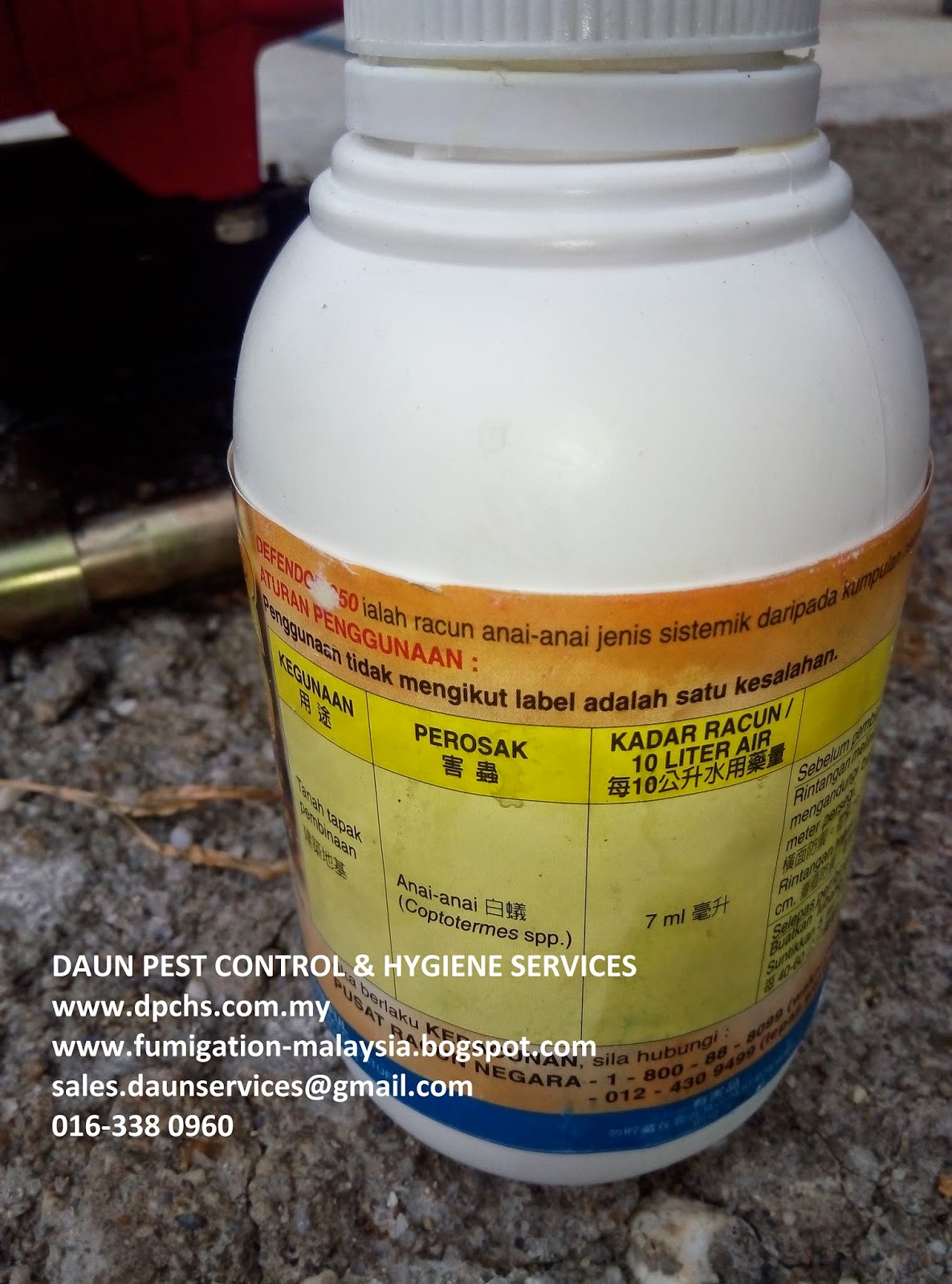 DAUN PEST CONTROL AND HYGIENE SERVICES: TERMITES CONTROL : CORRECTIVE ...