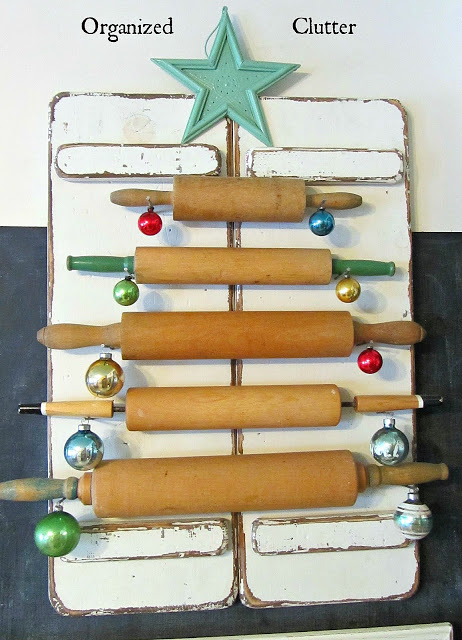 Vintage Magazine Holder To Repurposed Rolling Pin Display - Organized ...