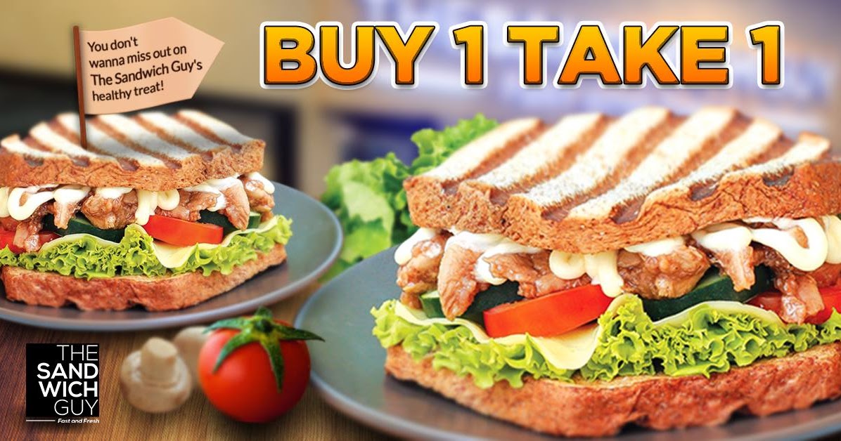 Manila Shopper: The Sandwich Guy Buy1 Take1 Promo: Feb 21 2020