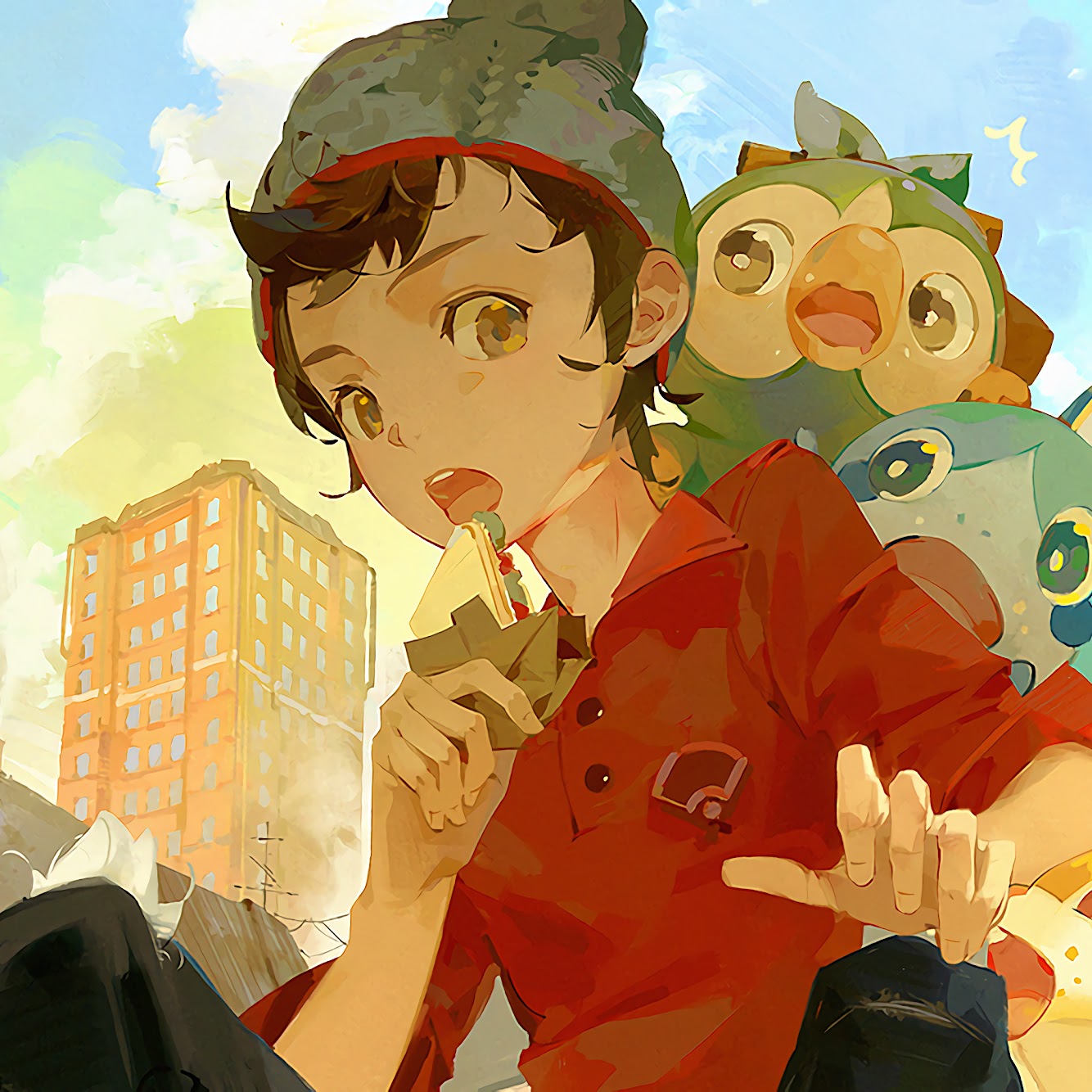 Pokemon Sword and Shield, Male, Pokemon Trainer, Scorbunny, Sobble ...