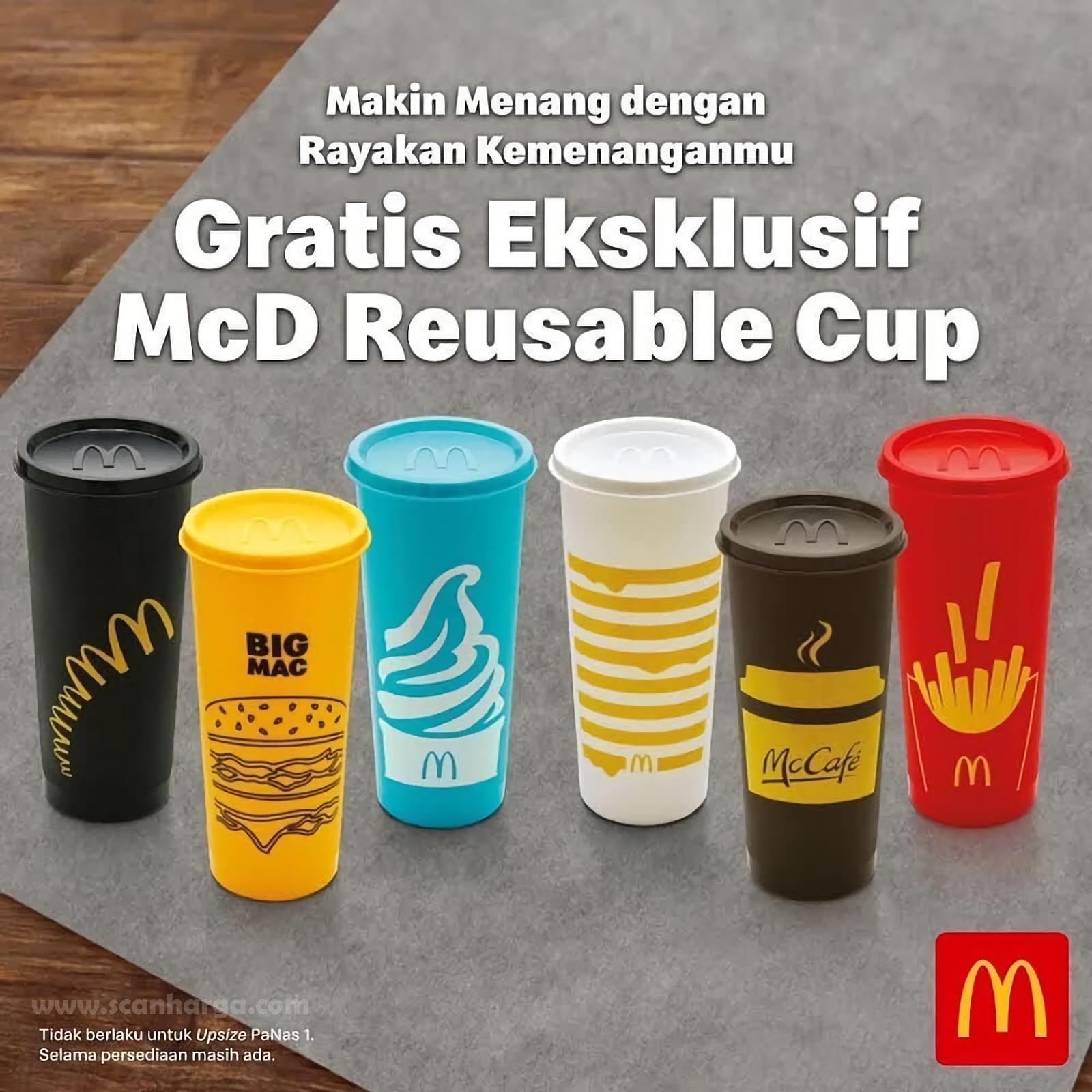 Promo McDonald's Terbaru Gratis Reusable Cup Periode 1 September - 25 ...