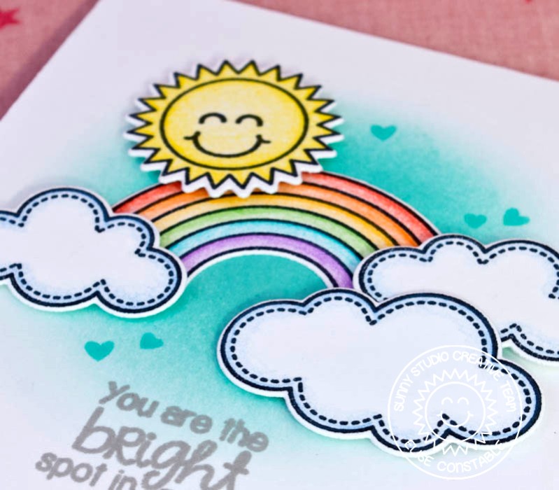 Sunny Studio: Sunny Sentiments Bright Spot In My Day Card with Elise