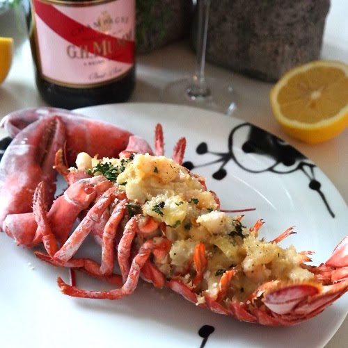 Lizasmatverden-Livet med tre store og en liten: Fylt gratinert hummer