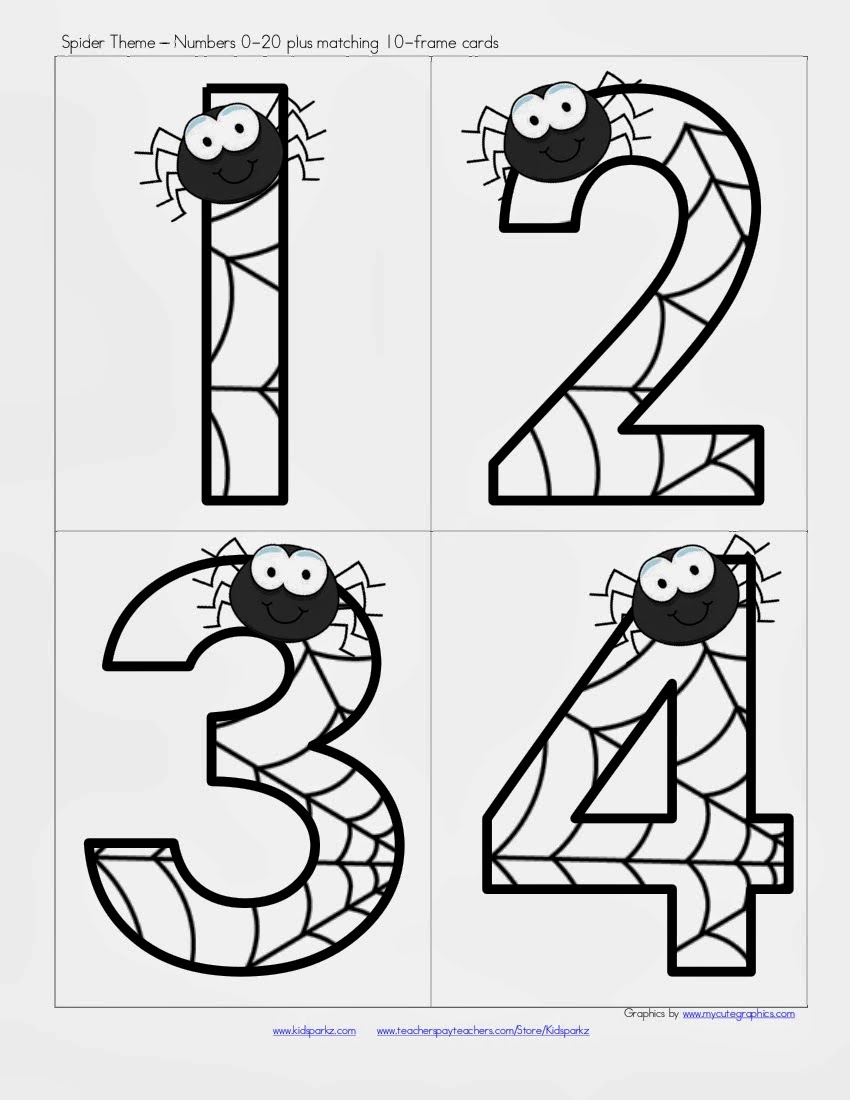 RECURSOS DE EDUCACIÓN INFANTIL: NÚMEROS PARA HALLOWEEN