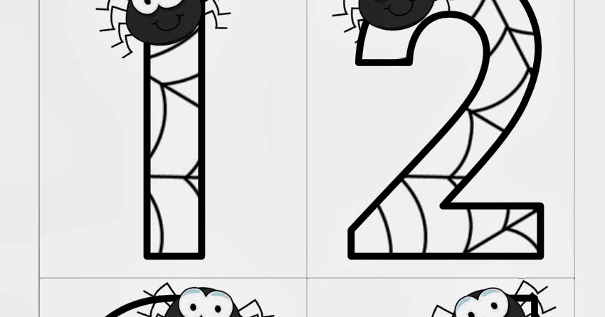 RECURSOS DE EDUCACIÓN INFANTIL: NÚMEROS PARA HALLOWEEN