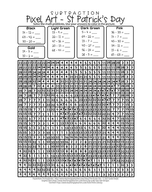 The Puzzle Den: Pixel Art