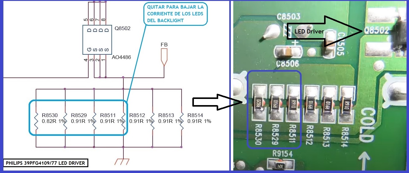 ElectroNika: El software para el técnico reparador: Philips 39PFG4109/77 como bajar la corriente ...