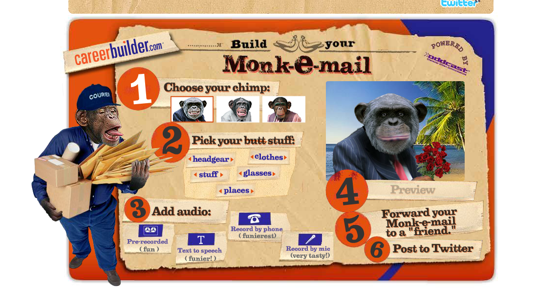 Computer Essentials 2014: Talking Monkey Email Message