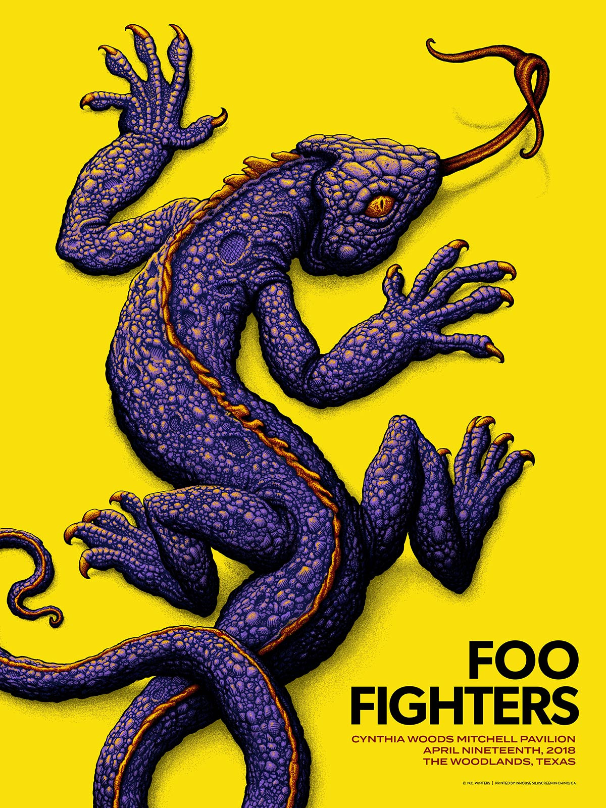 INSIDE THE ROCK POSTER FRAME BLOG: NC Winters Foo Fighters Poster