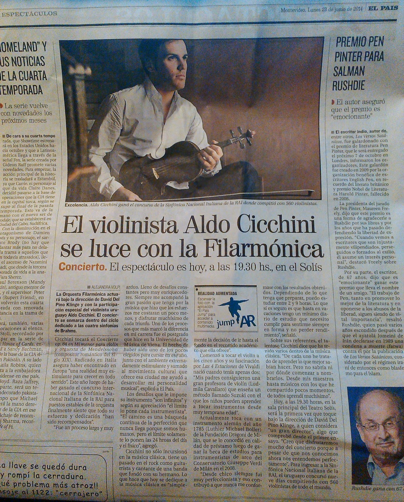 LUDMILA CAVALLARO y el MÉTODO SUZUKI: ALDO CICCHINI otro alumno Suzuki ...