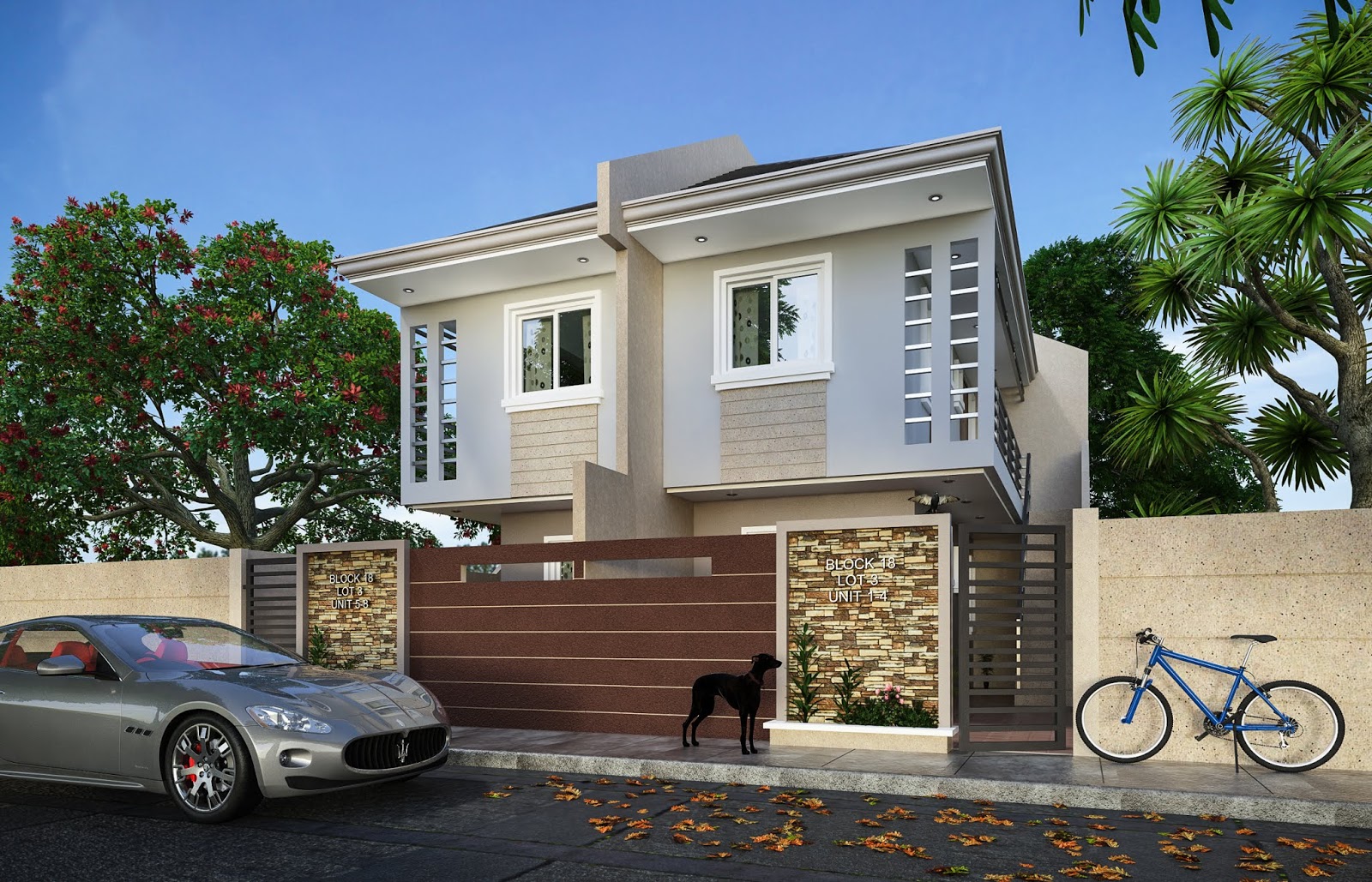 Proposed 2 storey Apratment , Owner : Mrs. Margaret