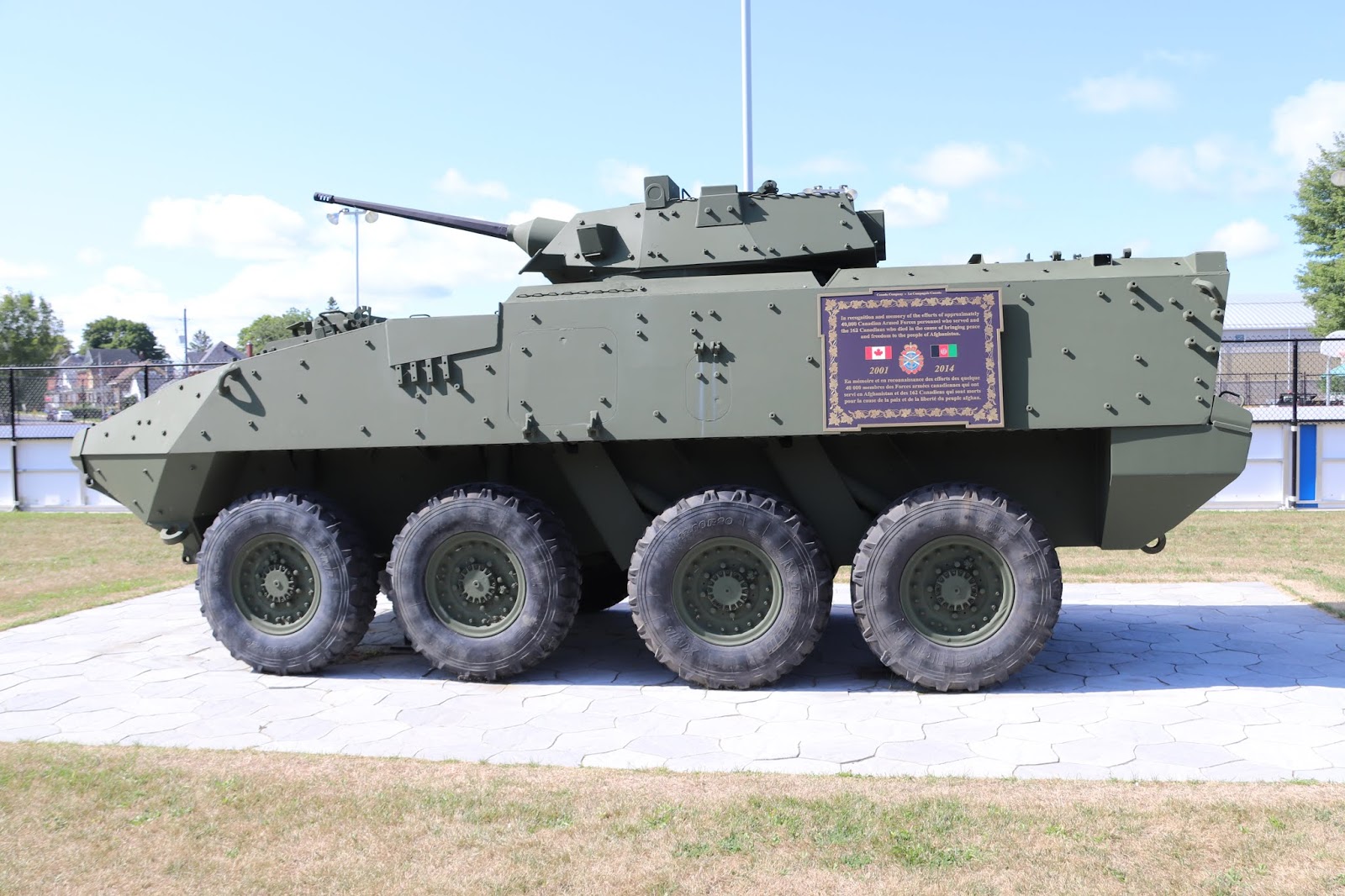 Memorials in Ottawa: LAV III Afghanistan Memorial, Smiths Falls