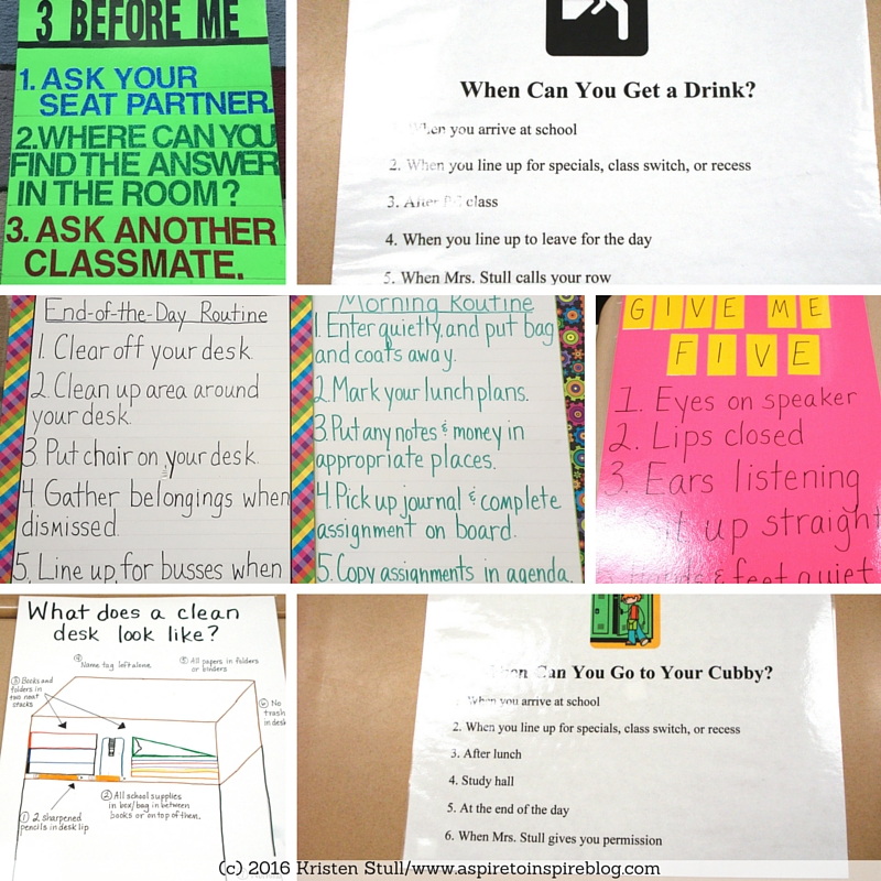 Aspire to Inspire Classroom Resources: Classroom Procedures That Build ...