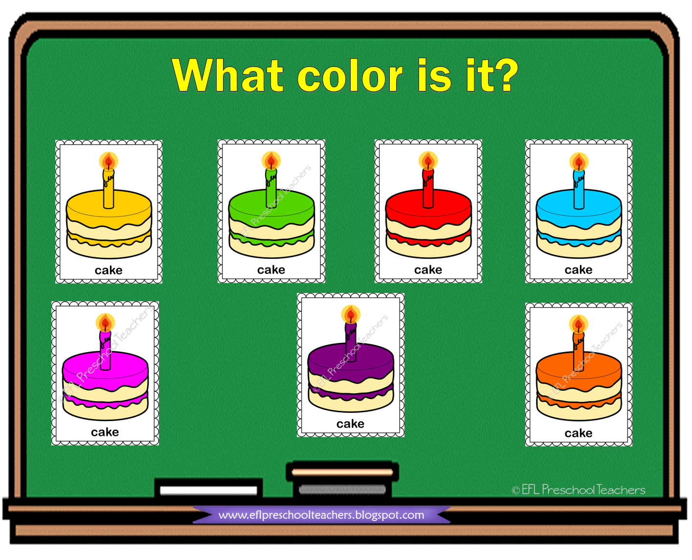 ESL/EFL Preschool Teachers: Birthday Unit Flashcards for ELL