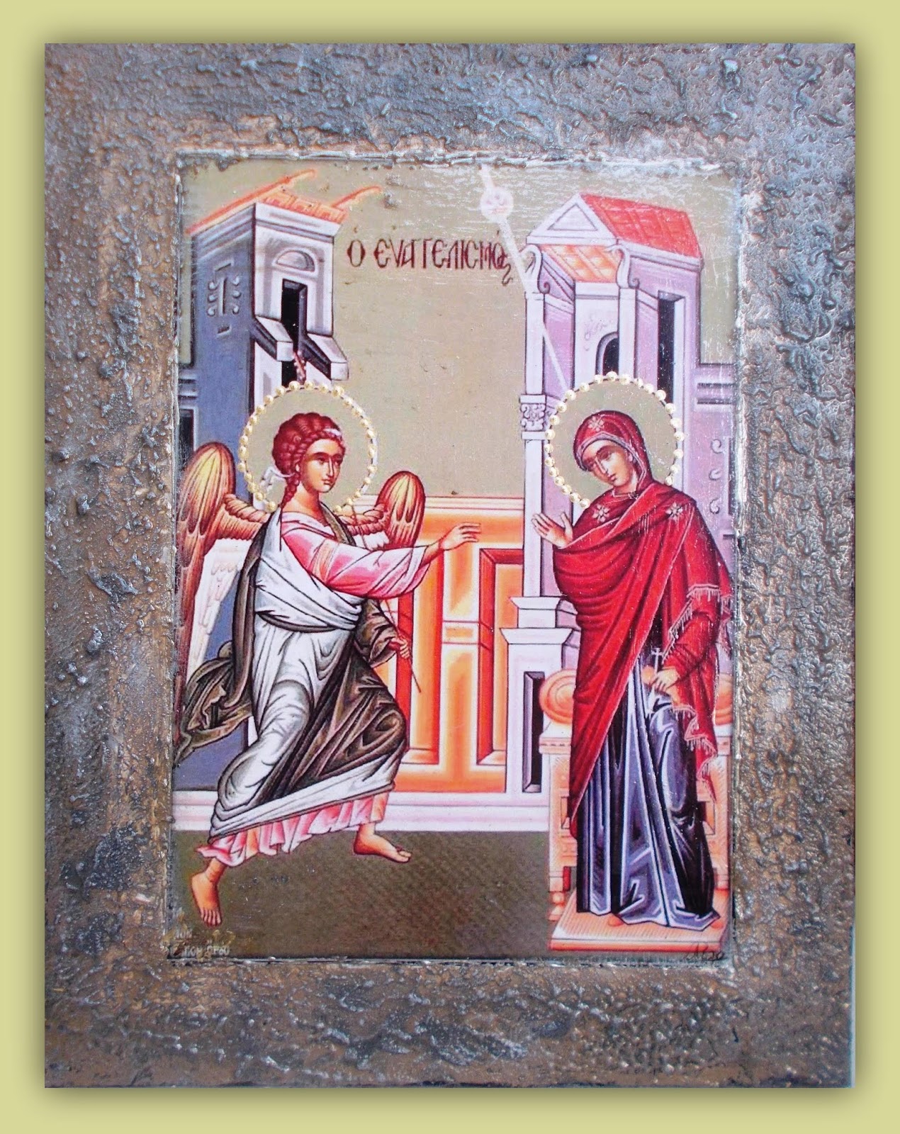 lila365idees: Η ΕΙΚΟΝΑ ΤΟΥ ΕΥΑΓΓΕΛΙΣΜΟΥ (THE IMAGE OF ANNUNCATION)