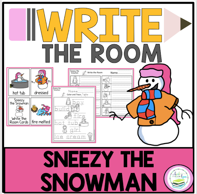 SNEEZY THE SNOWMAN WRITE THE ROOM ~ Book Units by Lynn