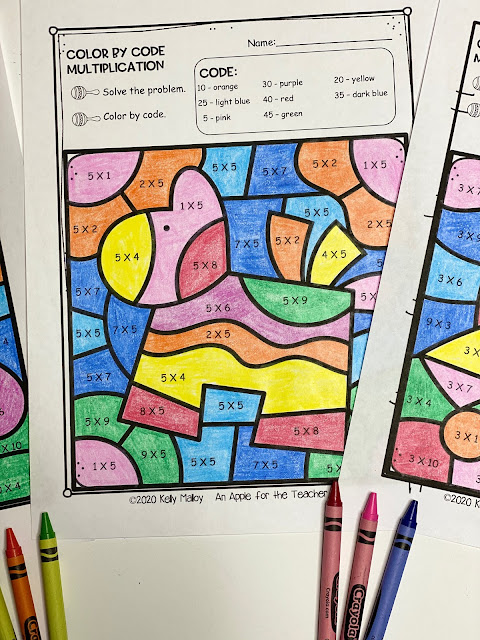 An Apple For The Teacher: Cinco de Mayo Color By Number