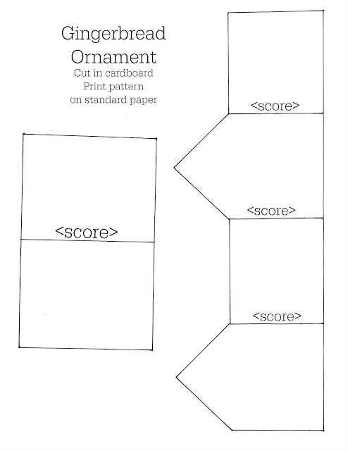 Mark Montano: Pattern for Gingerbread House Ornament