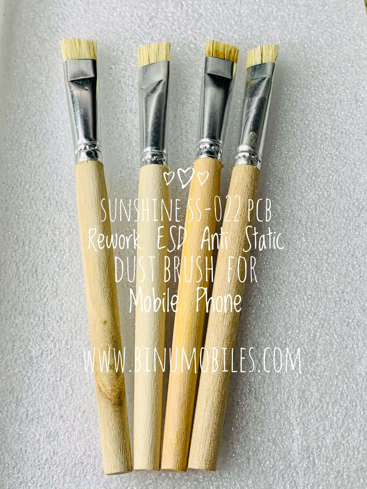 OCA Cleaning Dust Brush SS-022 PCB Rework ESD Anti Static For Mobile ...