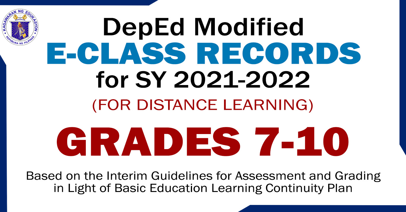 GRADES 7-10 MODIFIED E-CLASS RECORDS (SY 2021-2022) Free Download ...