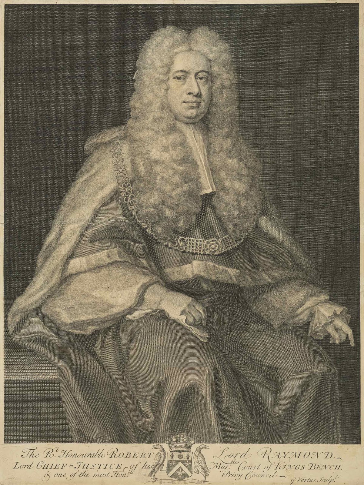 Bath, Art and Architecture: Marble Bust of Lord Chief Justice Raymond