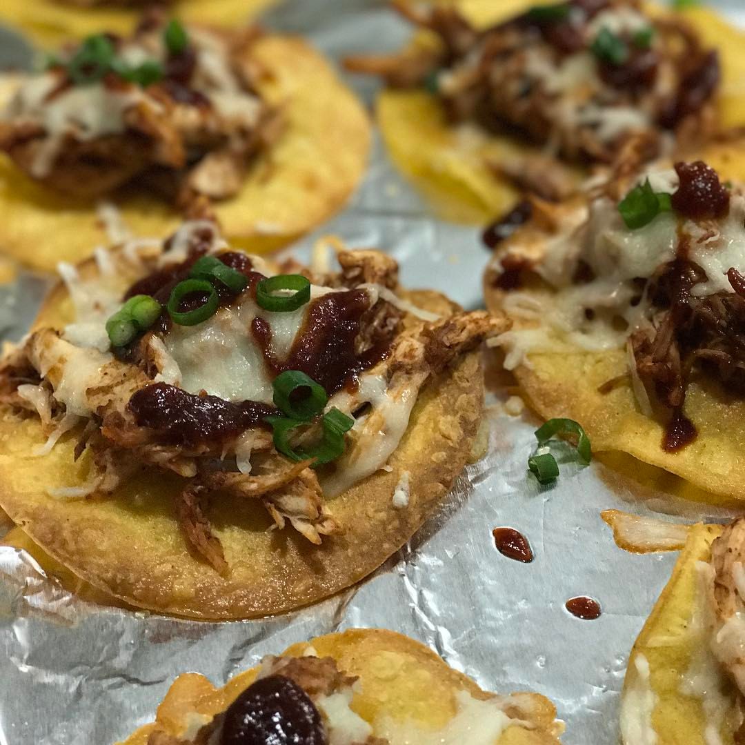 BBQ Chicken Tostadas