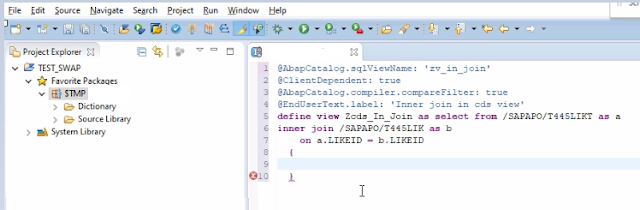 How To Create ABAP CDS View with Inner Join on HANA | CDS view Using ...