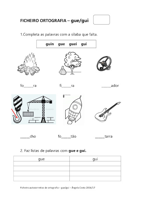 ATIVIDADES COM GUE E GUI.