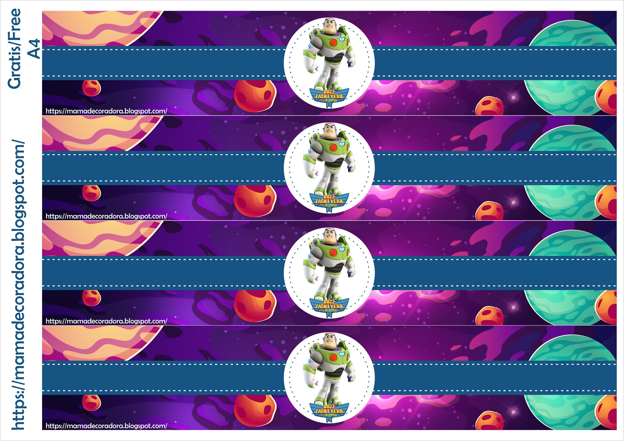 Mamá Decoradora: Kit imprimible de Buzz Lightyear