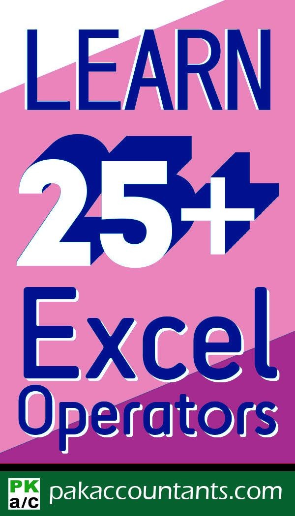 Understanding Excel Operators – Guide - KING OF EXCEL