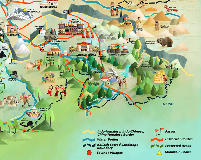 Green Humour: Kailash Sacred Landscape- an Illustrated Map