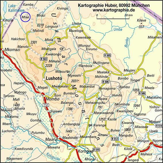 LUSHOTO DISTRICT ~ LUSHOTO RISE - UP
