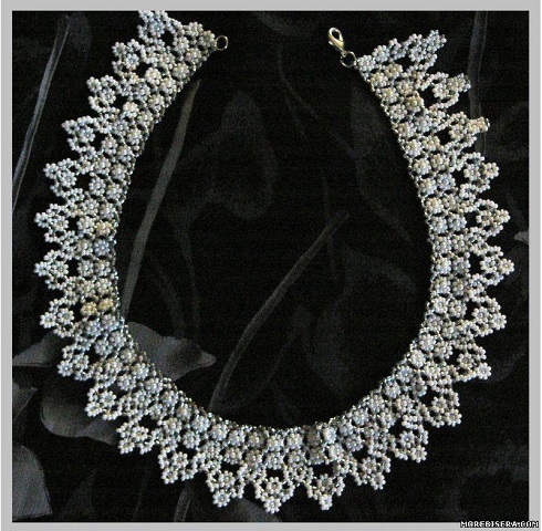 3 Lace Inspired Beaded Necklace Tutorials / The Beading Gem