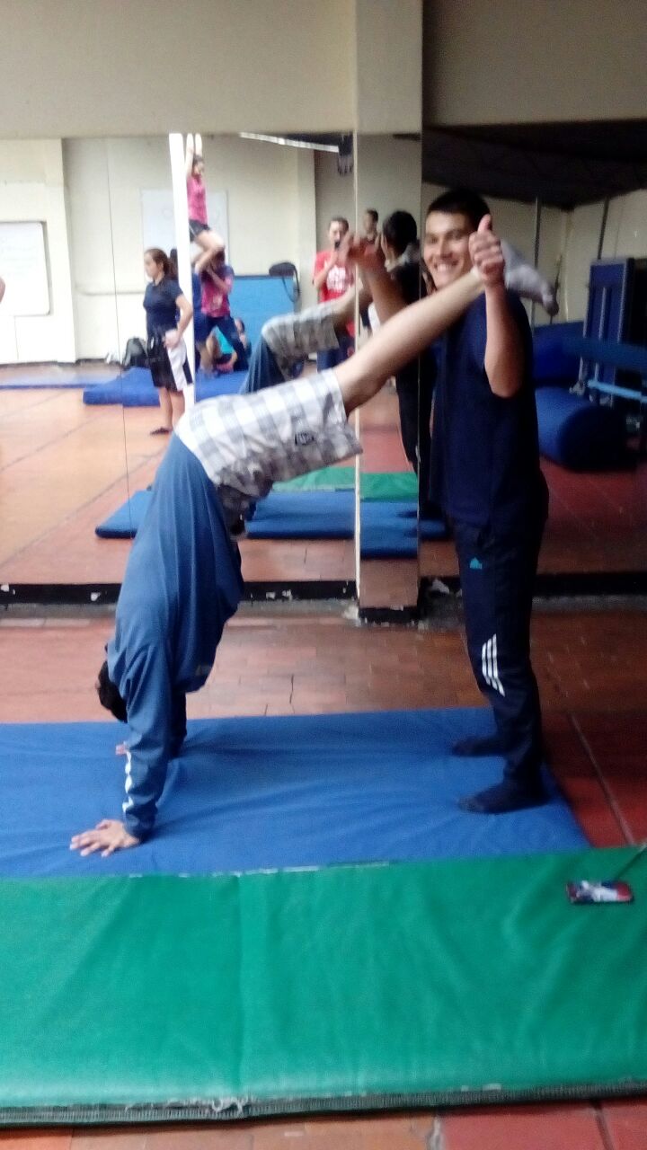 GIMNASIA : Adaptación de invertida con manos