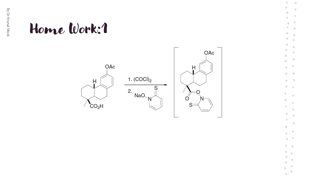 Named Organic Chemical Reaction-Lecture-3 (Barton reaction or Barton ...
